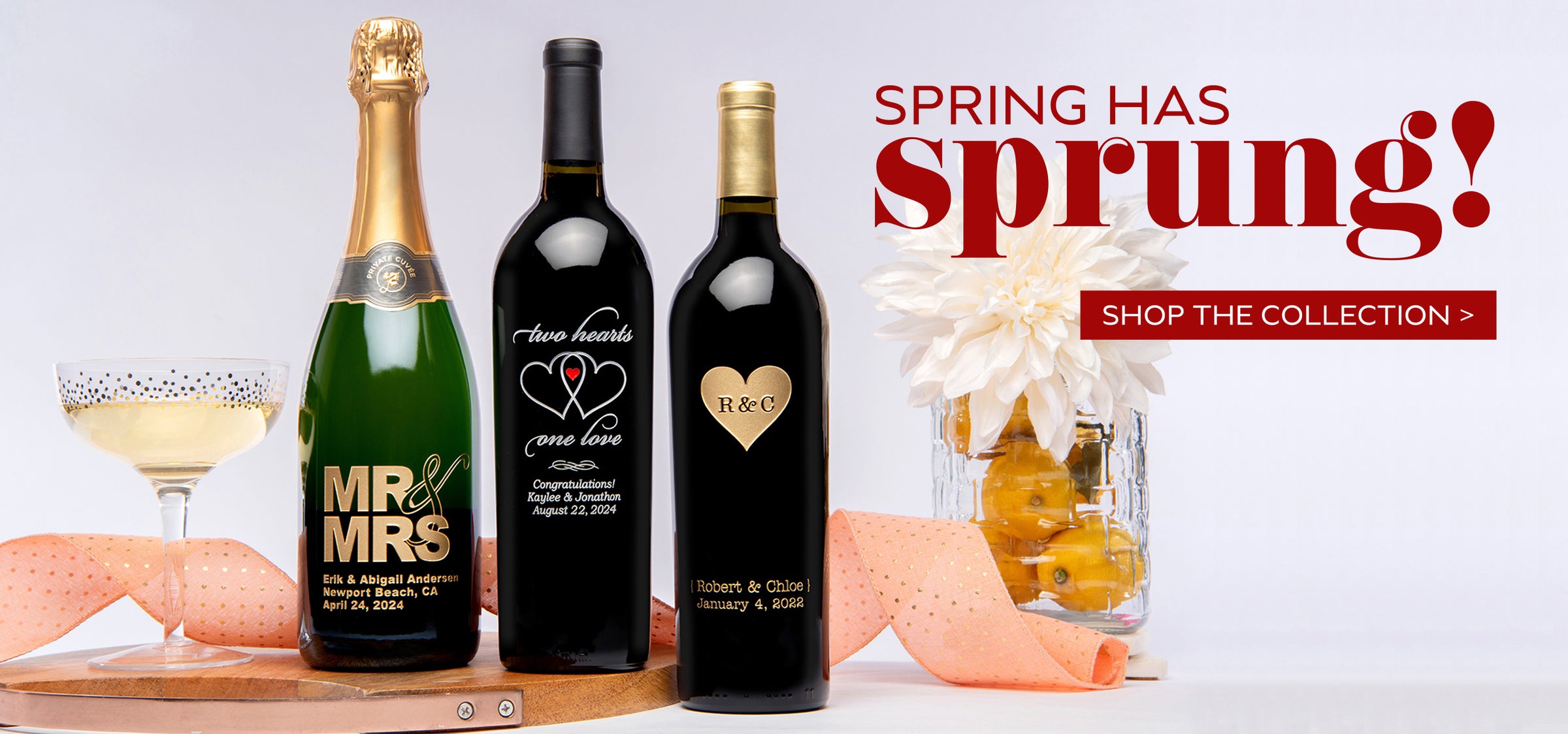 Personalized Etched and Labeled Wines & Gifts for all Occasions