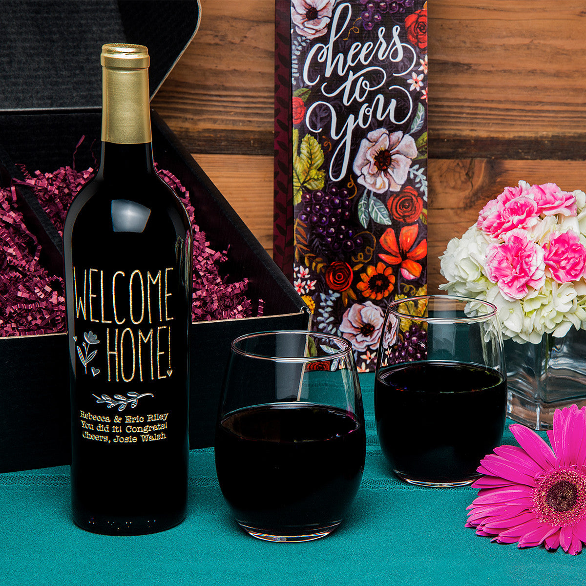 Welcome Home Flower Gift Set